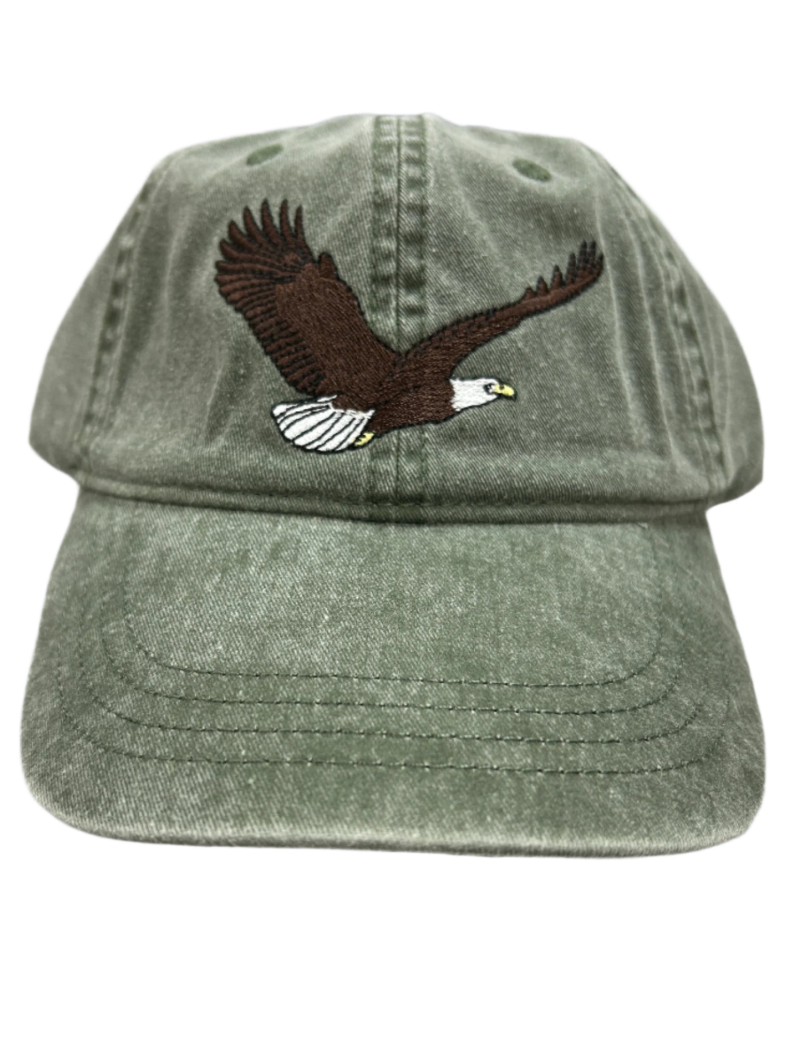 Bald Eagle Olive Green Baseball Cap 9362 – Backyard Bird Center