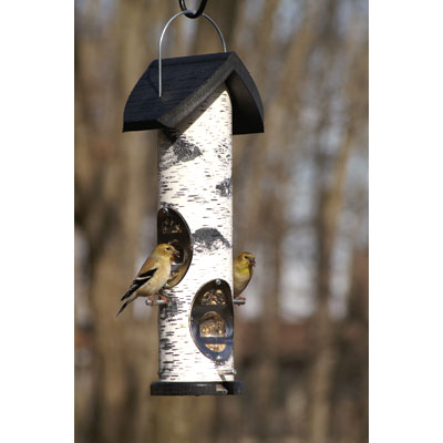 Woodlink® WL25355 Vari-Craft Birch Multi-Seed Feeder 25355_LOG2M